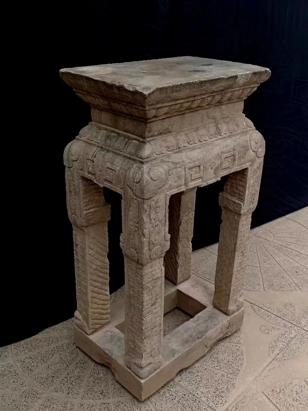 Ming style. stone flower table - iNEWS