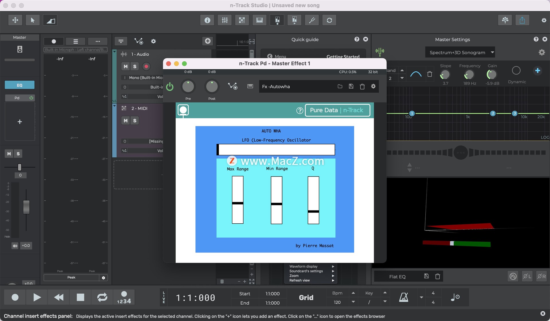 n-Track Studio 9 Mac (professional recording and audio editing software) v9.1.8.6945 Chinese ...