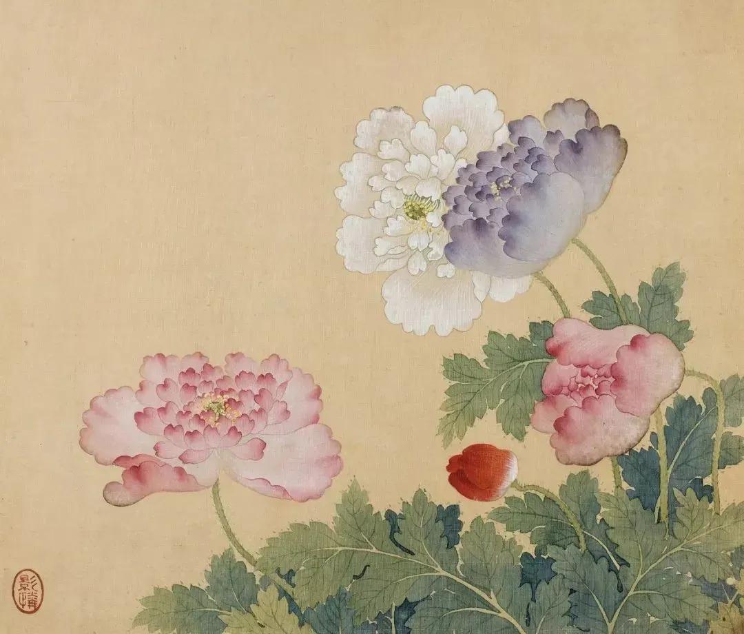 Flower and bird painting "Flower Album" by Liu Rushi, the number one ...