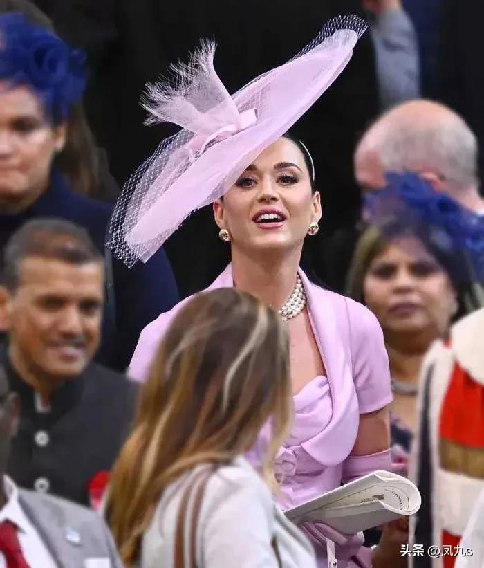 Singer Katy Perry, who participated in the coronation ceremony, was ...