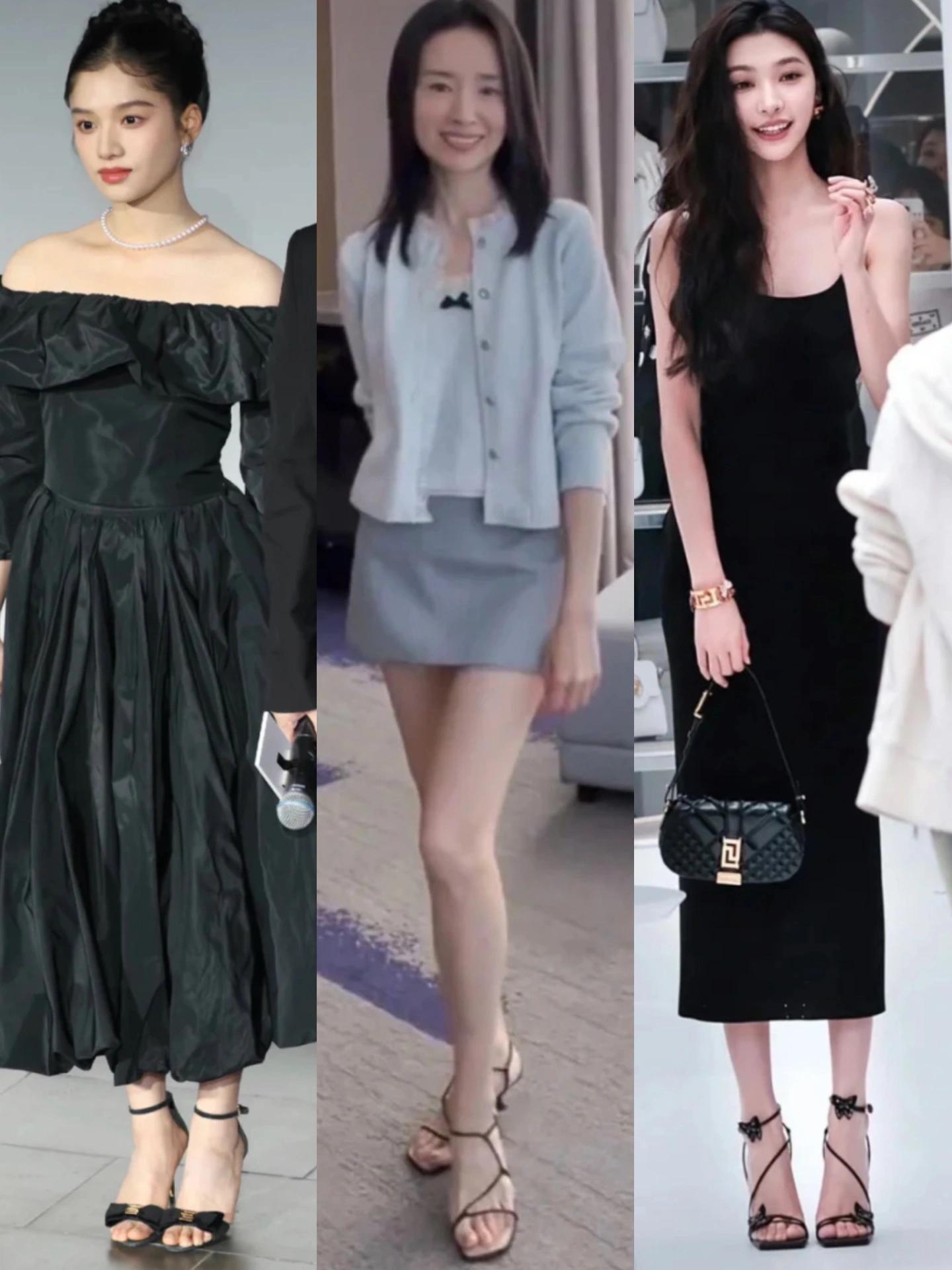 15 pairs of treasure high-heeled shoes of the same style as female ...