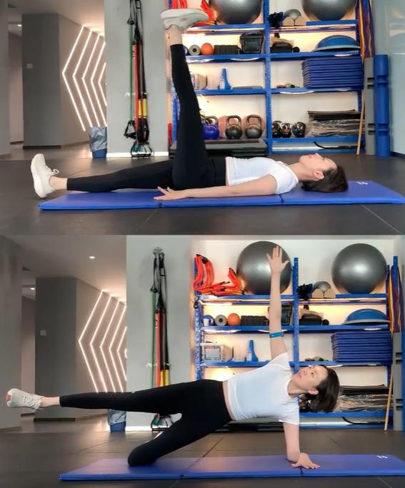 The goddess Tong Yao posted photos of her fitness without makeup!Wear a ...