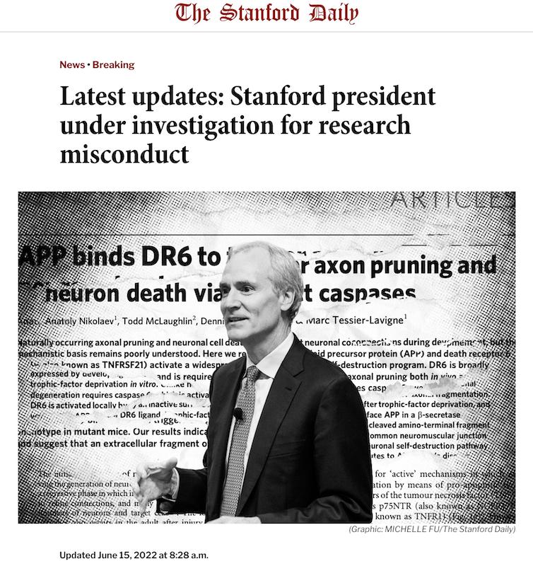 Canadian-born Stanford University president resigns amid allegations of ...