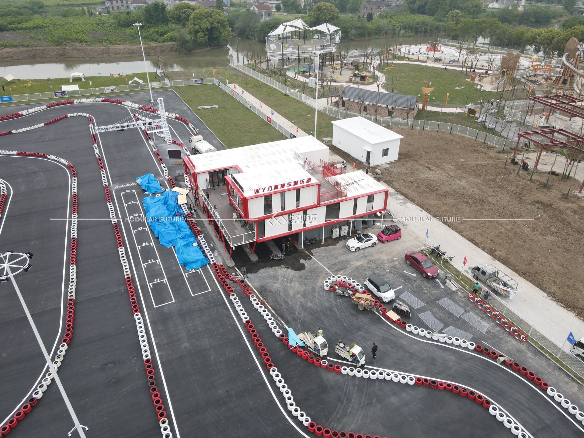 Speed Journey, Container Kart Club: Innovative Architecture with Short ...