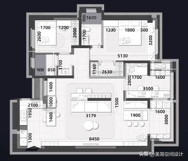 116 square meters three-bedroom apartment, two versions of renovation ...