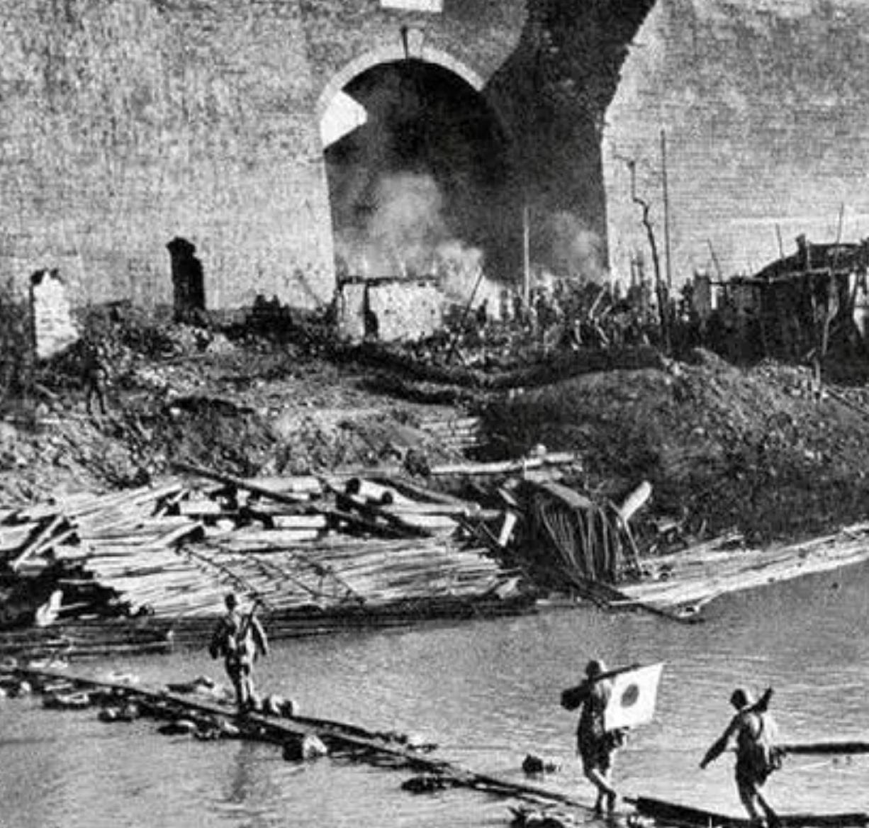 The Chinese and Japanese death squads fought fiercely all night ...