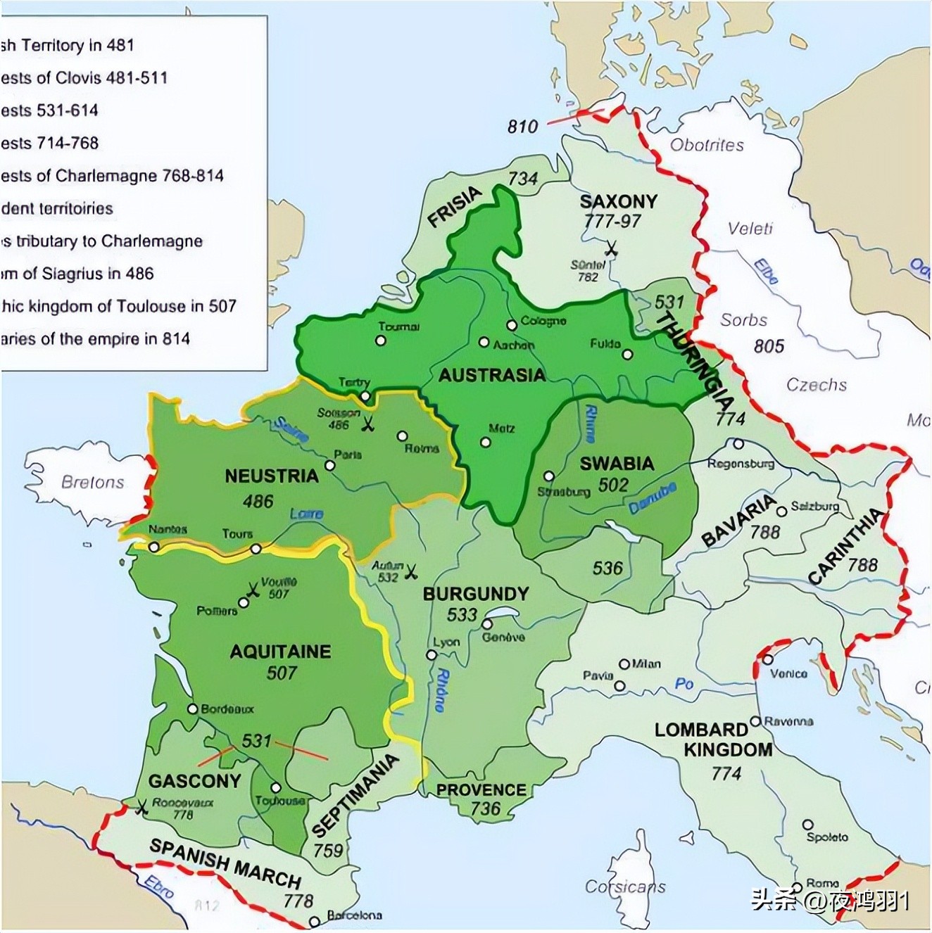 A Brief History of France (1) - Frankish Kingdom: Merovingian Dynasty ...