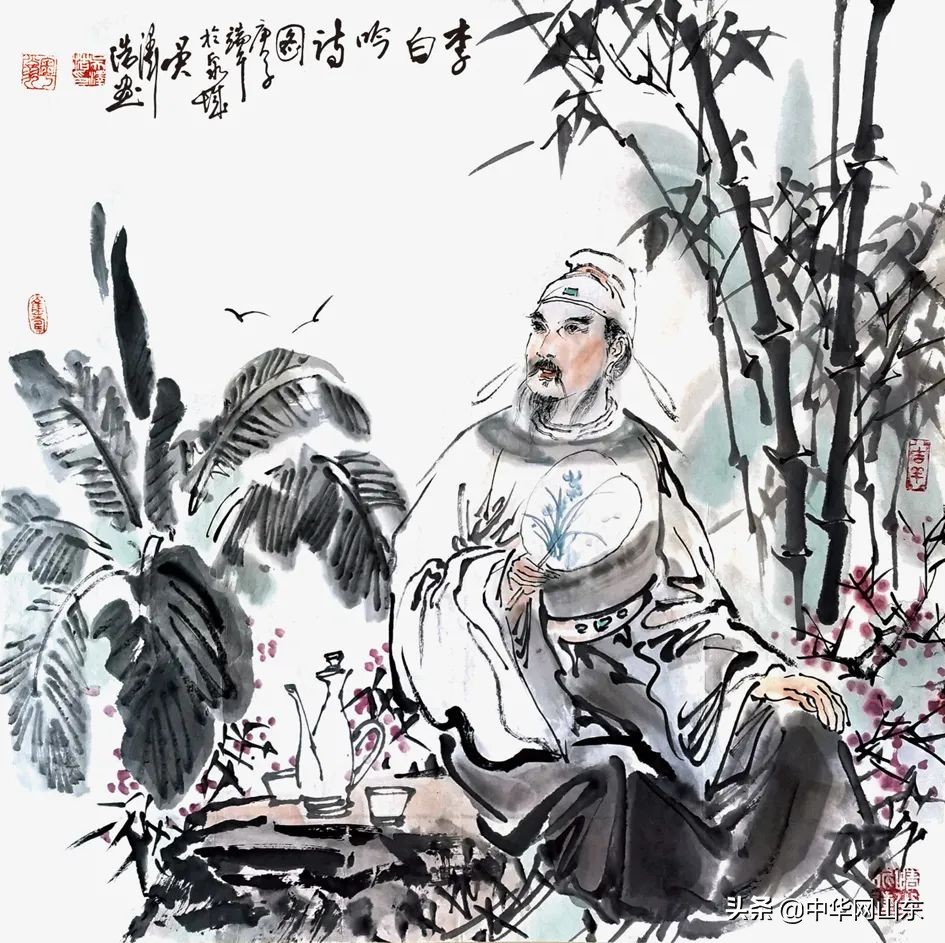 A little bit of aura, a thousand miles of fast wind---famous painter Wu ...