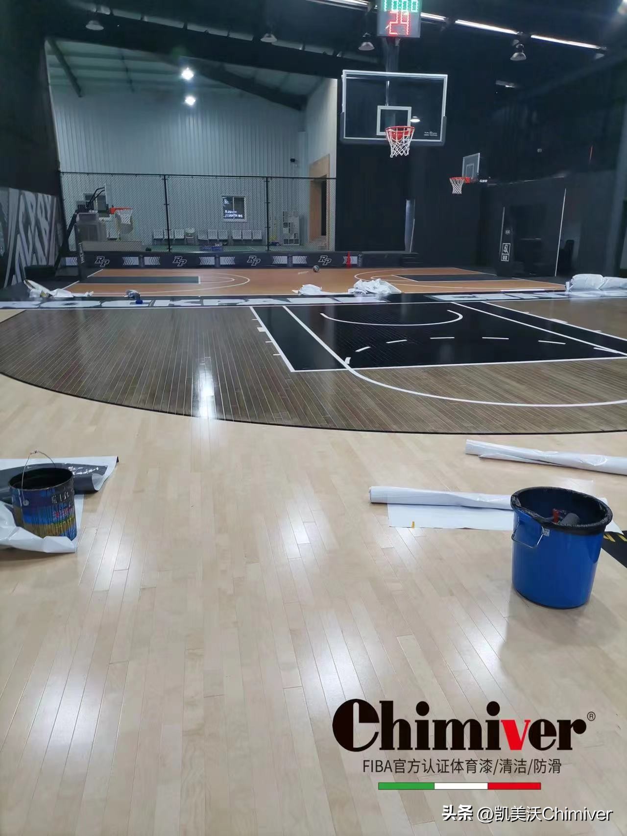 NBA Nets Sports Wood Floor Paint Innovative Application!Nantong Rolling ...