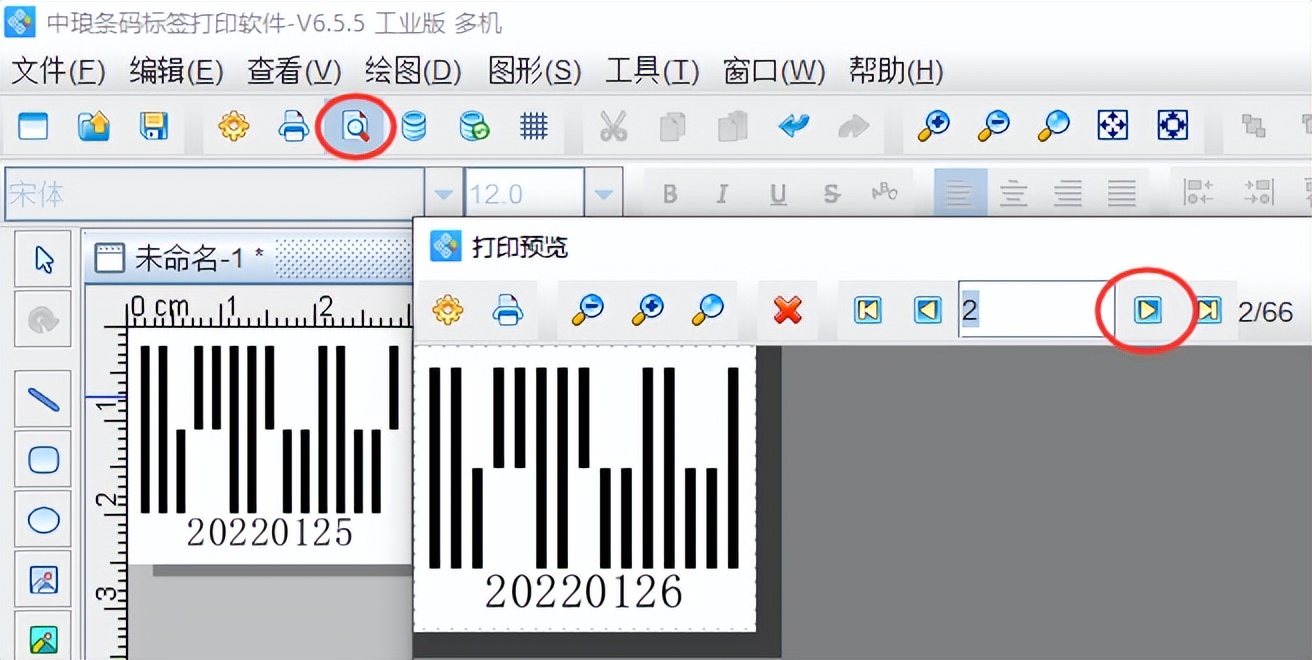 How to make Pharmacode Two-Track barcodes in batches with variable data software - iNEWS