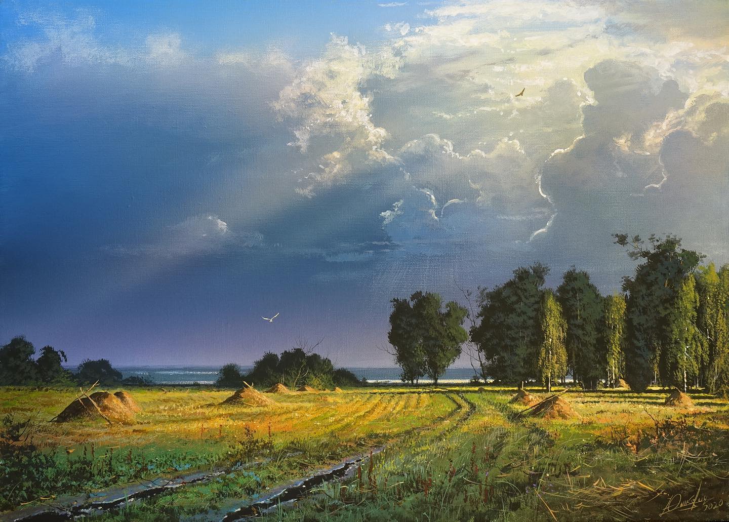 fine!"Master of Light and Shadow" Victor's acrylic landscape paintings ...