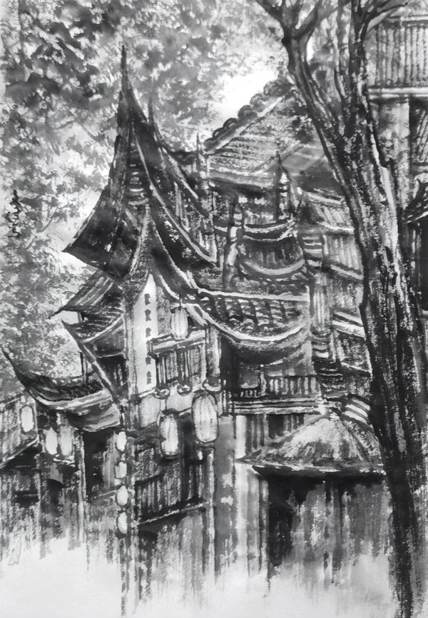 Appreciation of contemporary painter Zhang Wenjian's sketches of ...