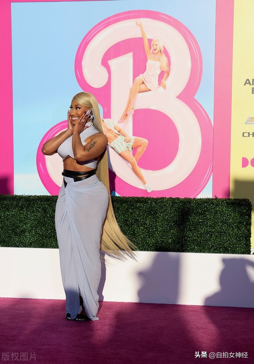 Nicki Minaj at the Los Angeles premiere of 'Barbie' - iNEWS
