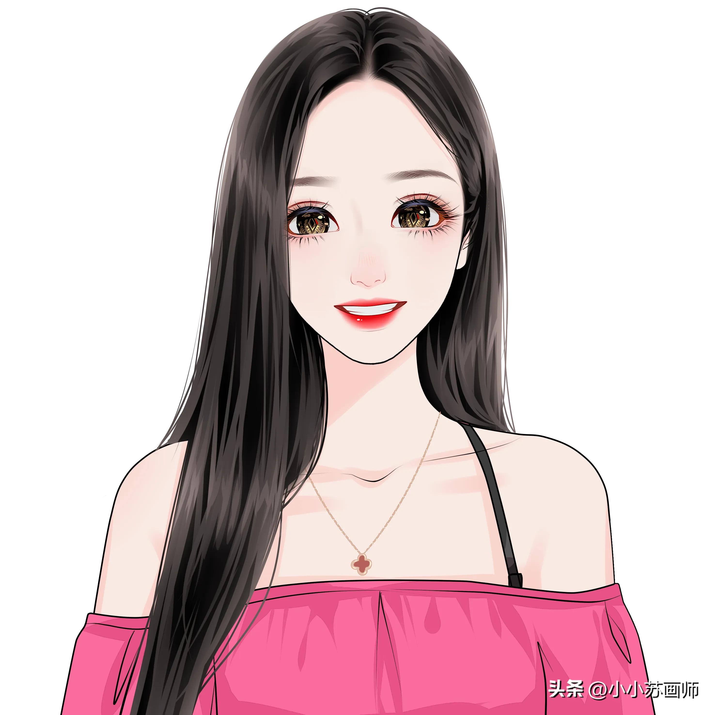 Change your avatar, sweet and beautiful girls hand-painted avatar, see ...