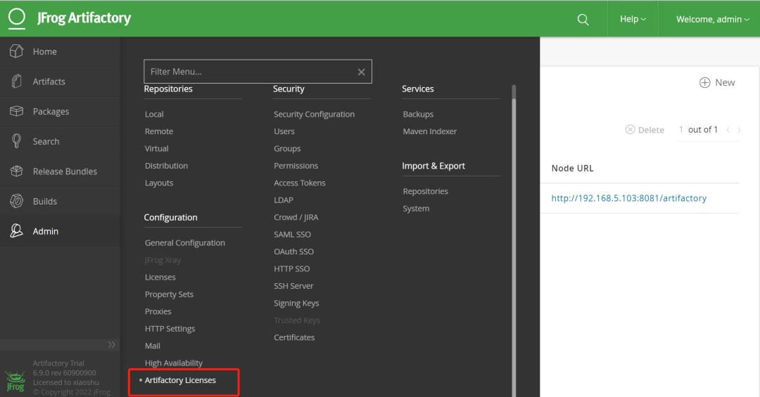 Installation of Artifactory HA - iNEWS
