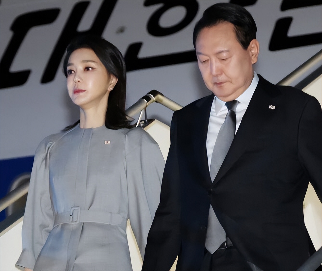 The first lady of South Korea has beautiful facial features, plump and ...
