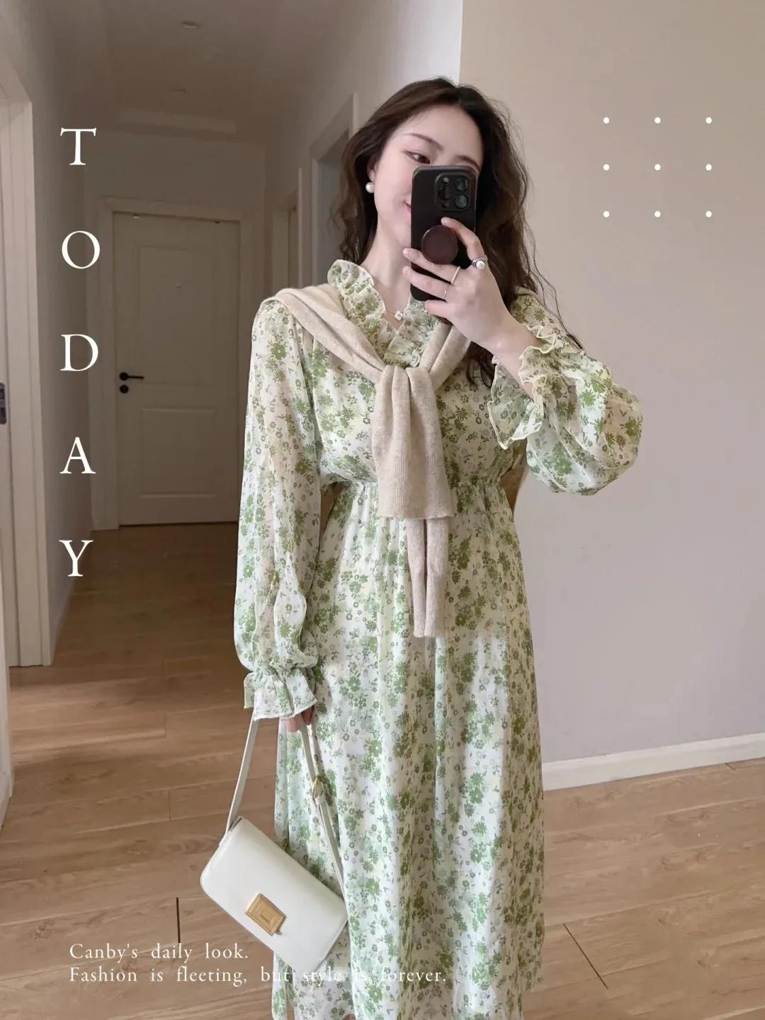 There is no spring without floral flowers, spring is to wear fresh and ...