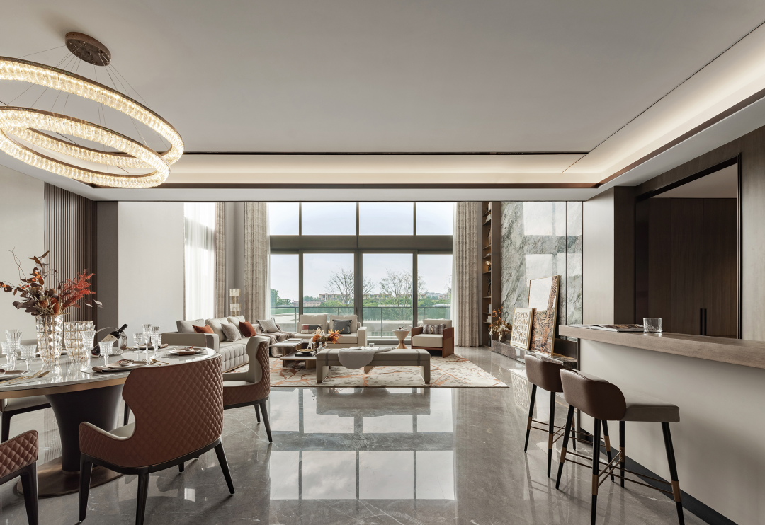 "New Yihe Design" 300㎡ model room with modern, noble and elegant luxury ...