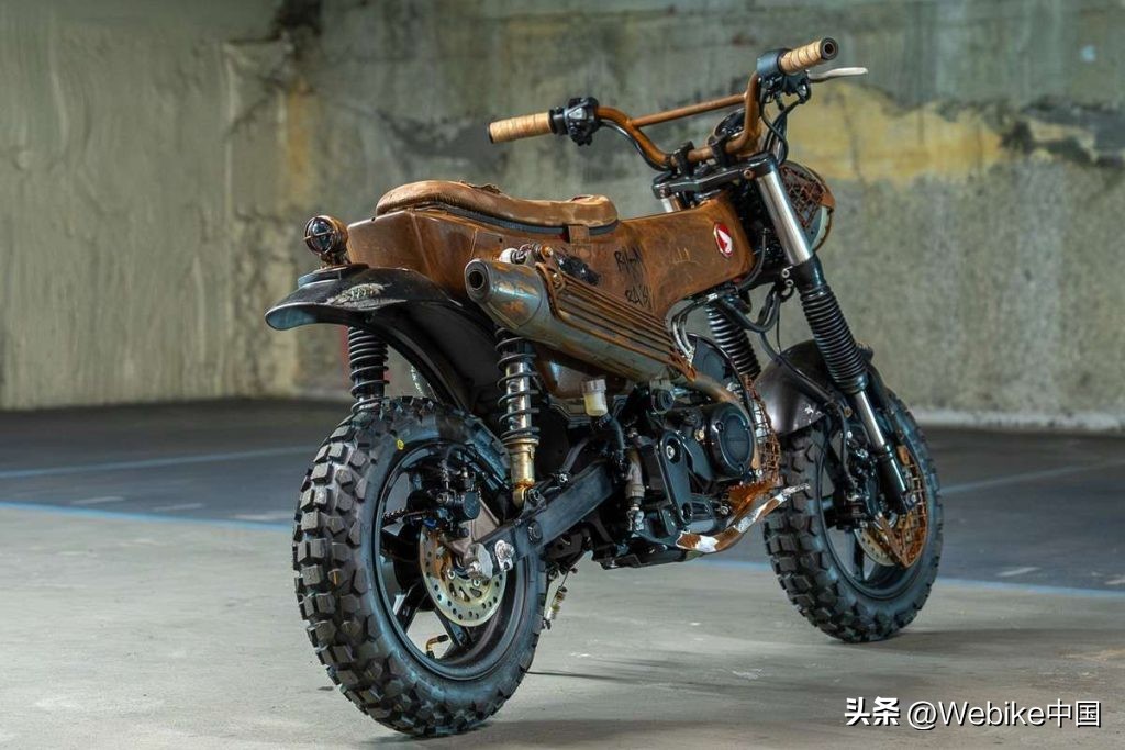 Rare work! Doomsday wasteland style Dax 125 Ratbike modified car - iMedia