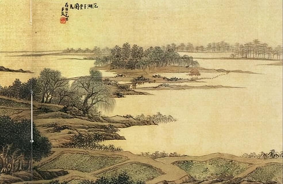 Far up the Hanshan Mountain, the stone path is sloping, and there are ...