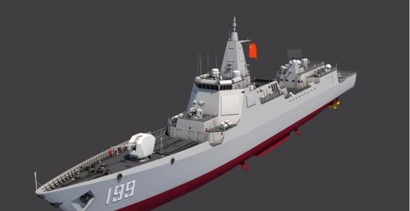 Type 052E destroyer: 80 vertical units, with a volume of 9,000 tons ...