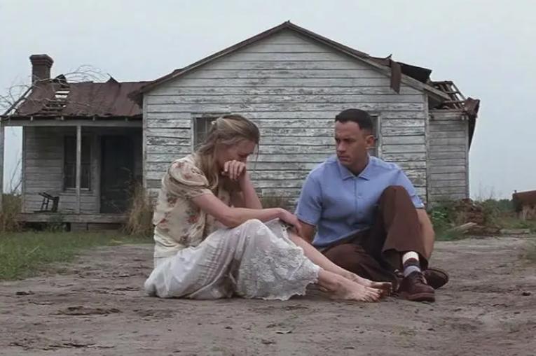 Tom Hanks' acting breakthrough, in the movie "Forrest Gump", perfectly ...