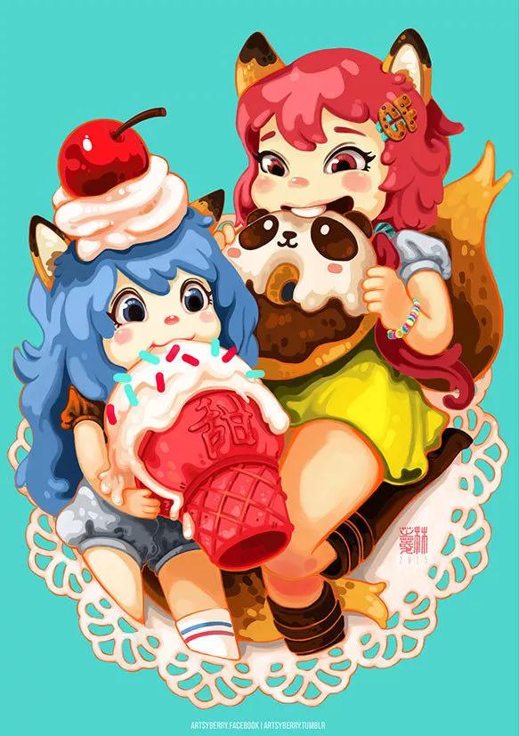 Share the illustrations of illustrator zhi lin lim , cute and cute - iNEWS