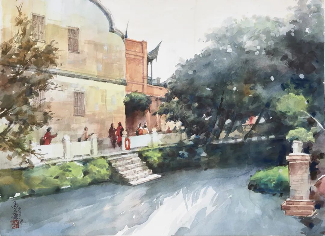 Jinxia Silver Flower Ambilight - Shangxiahang·Jinyinli Watercolor ...