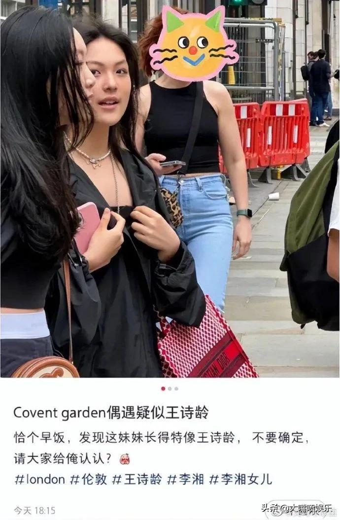 Li Xiang's daughter Wang Shiling Lun was met by chance on the street ...