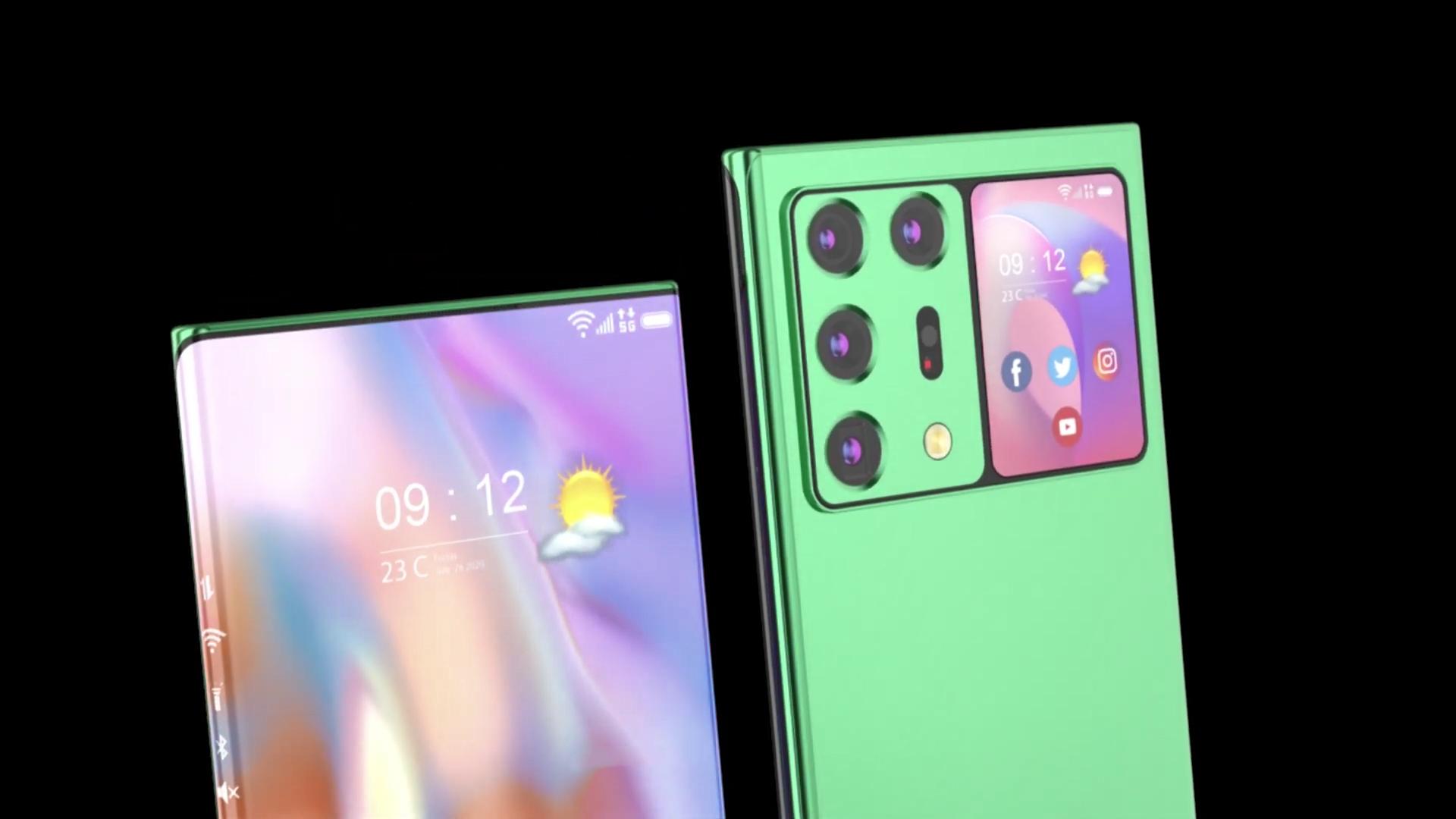 華為Mate50Pro渲染圖：3D堆疊芯+正反雙屏，大破蘋果再創安卓之光 - 資訊咖