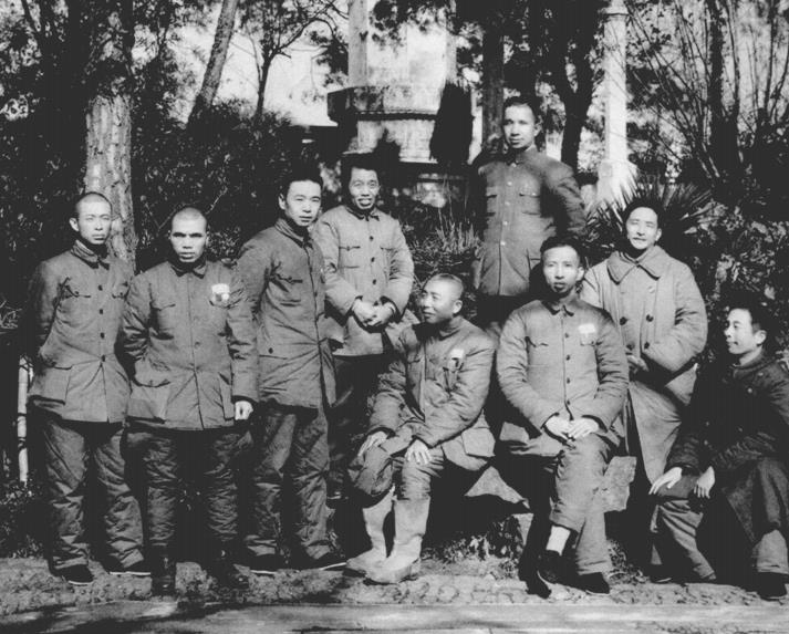 The generals of the Third Field Army took a group photo at the West ...