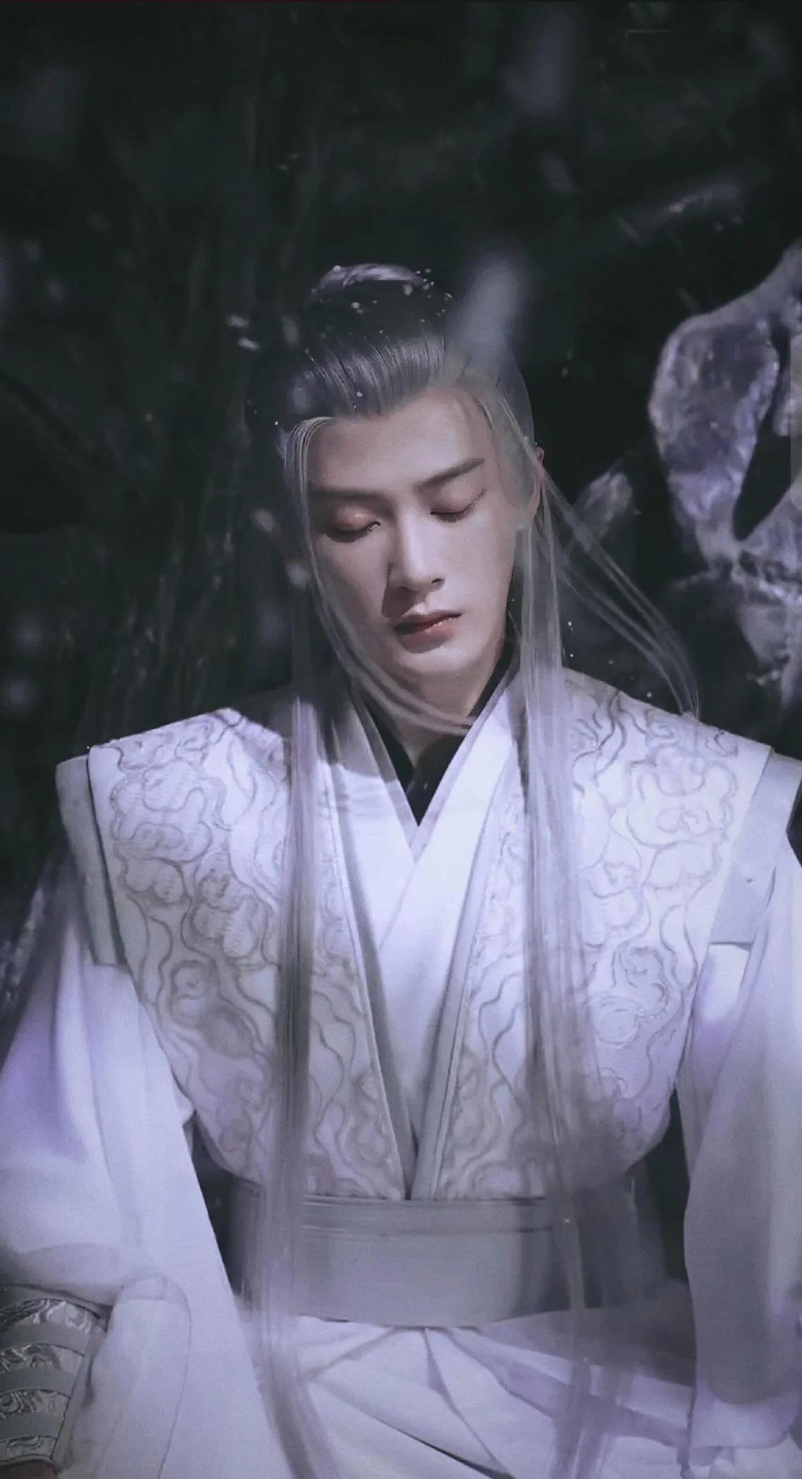 The white hair in Tan Jian's new drama "Long Lovesickness" is really ...