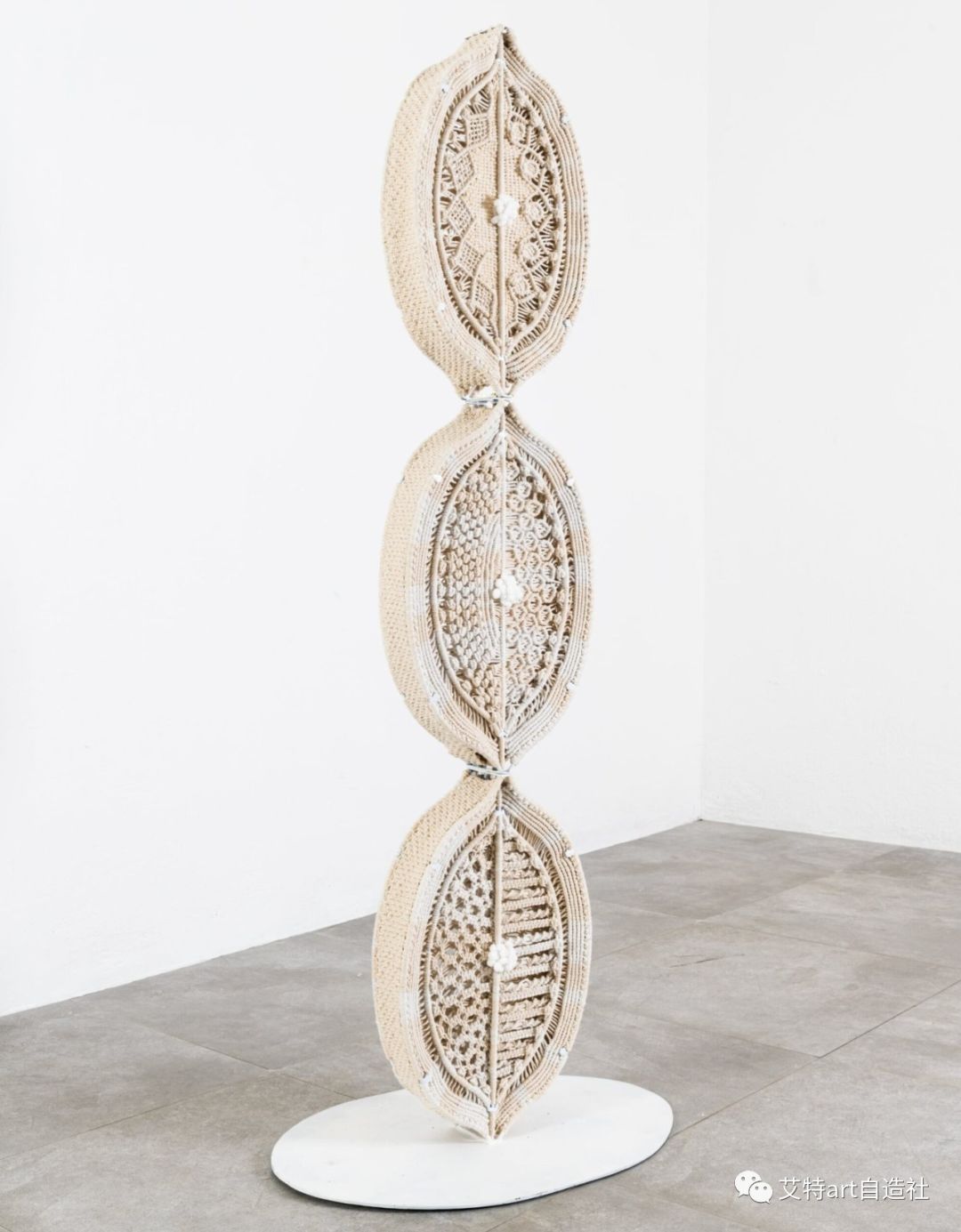 Agnes Hansela's fringed lace installations express the relationship ...