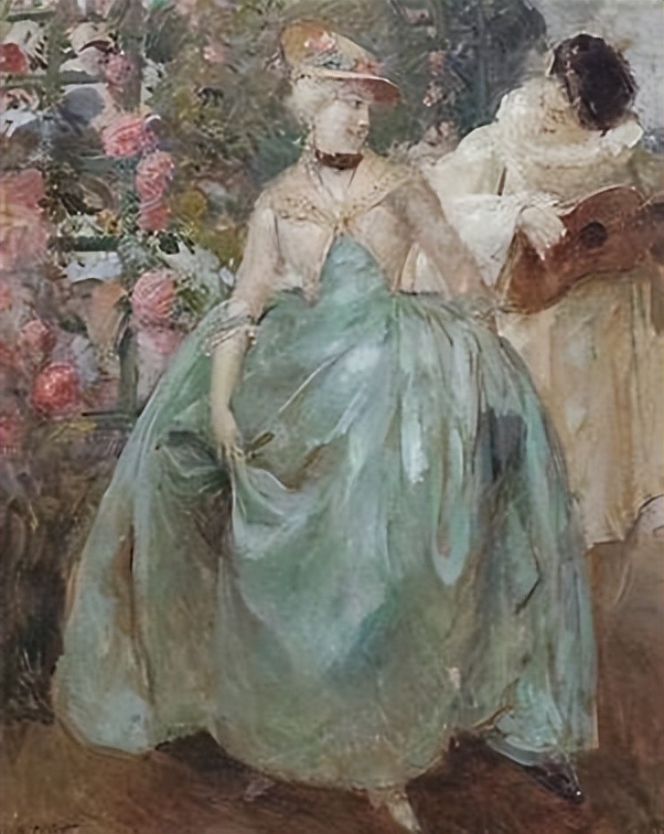 Paris Ball Beautiful Girl Oil Painting Online Painting Exhibition ...