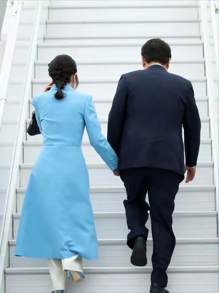 The South Korean President and First Lady Kim Gun-hee finally ended ...