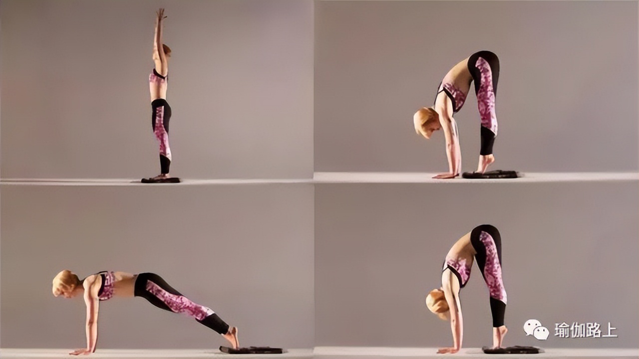 Practicing yoga "slow handstand", use these 4 steps, you can also look ...