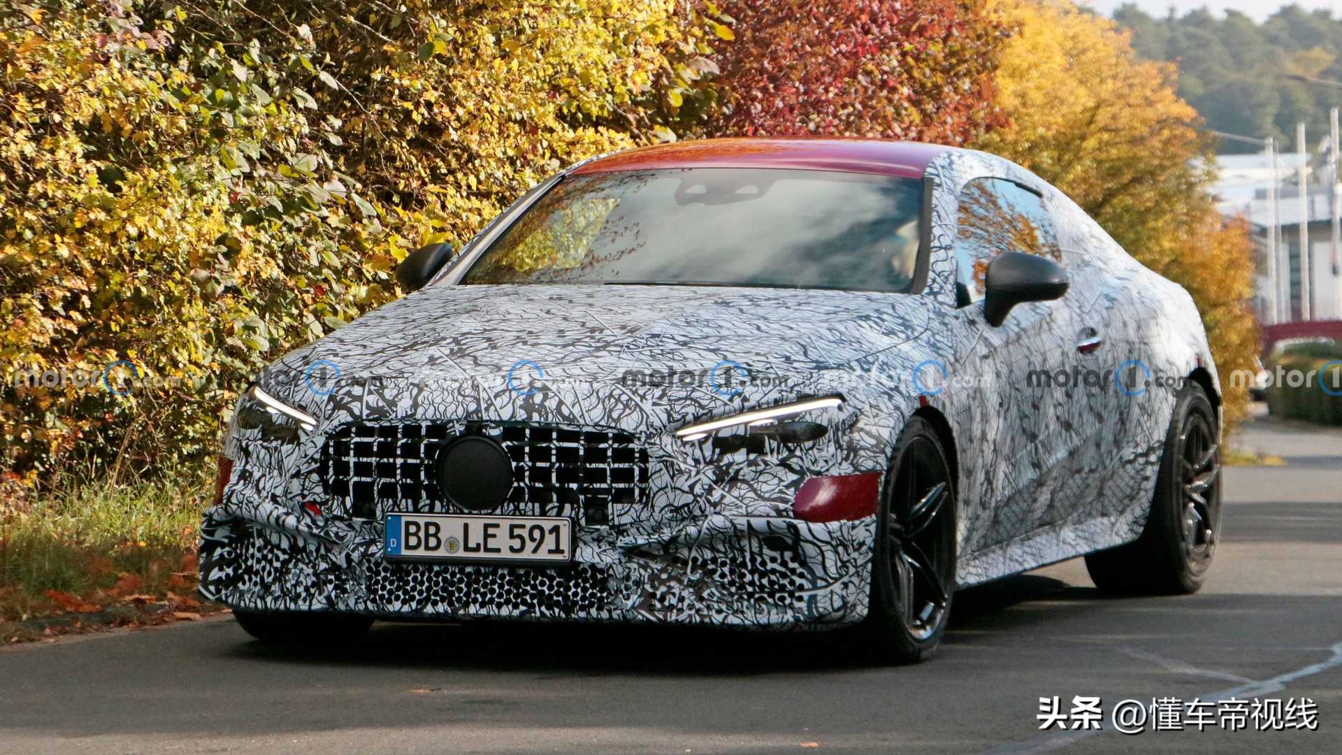 Equipped with 2.0T plug-in hybrid system, Mercedes-AMG CLE 63 test spy ...