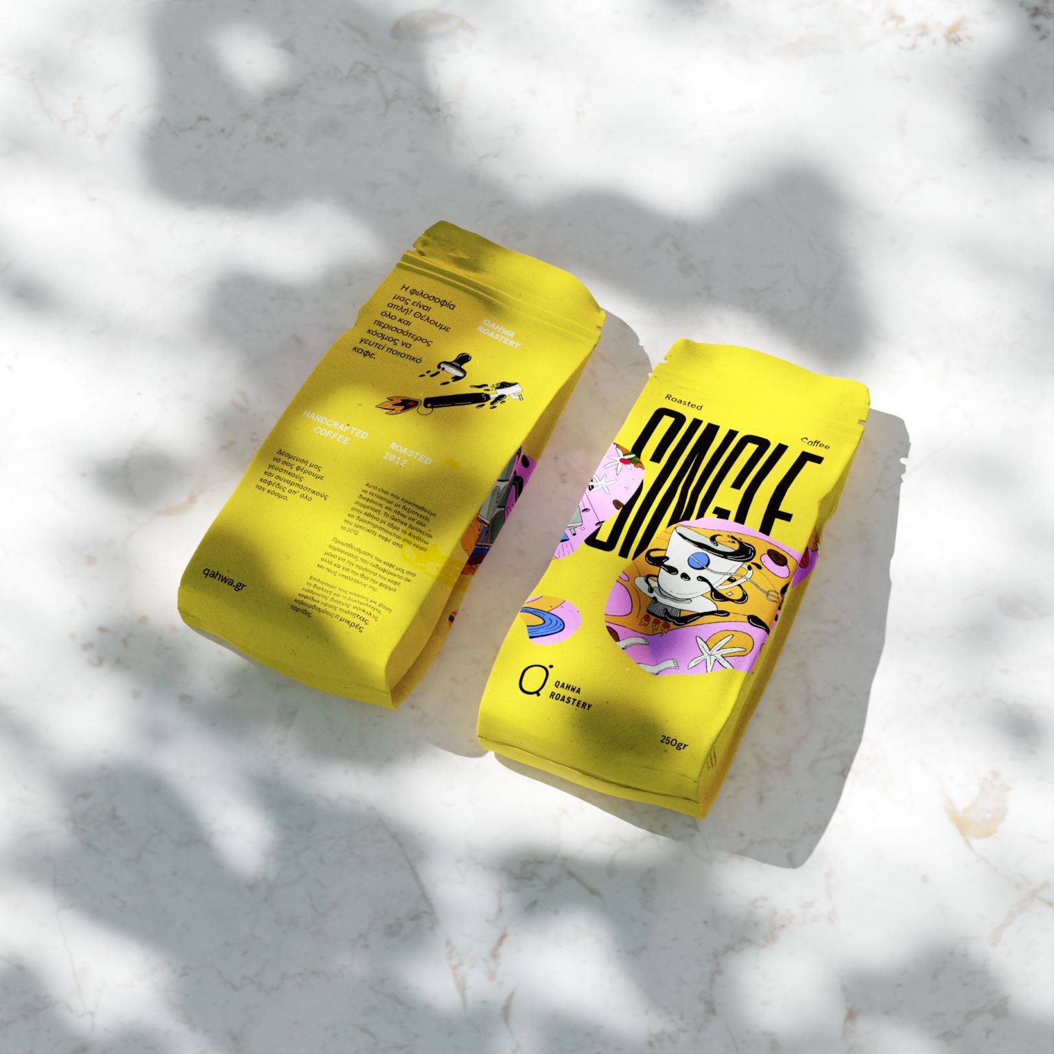 Optimistic Coffee Packaging by Qahwa Roastery - iNEWS