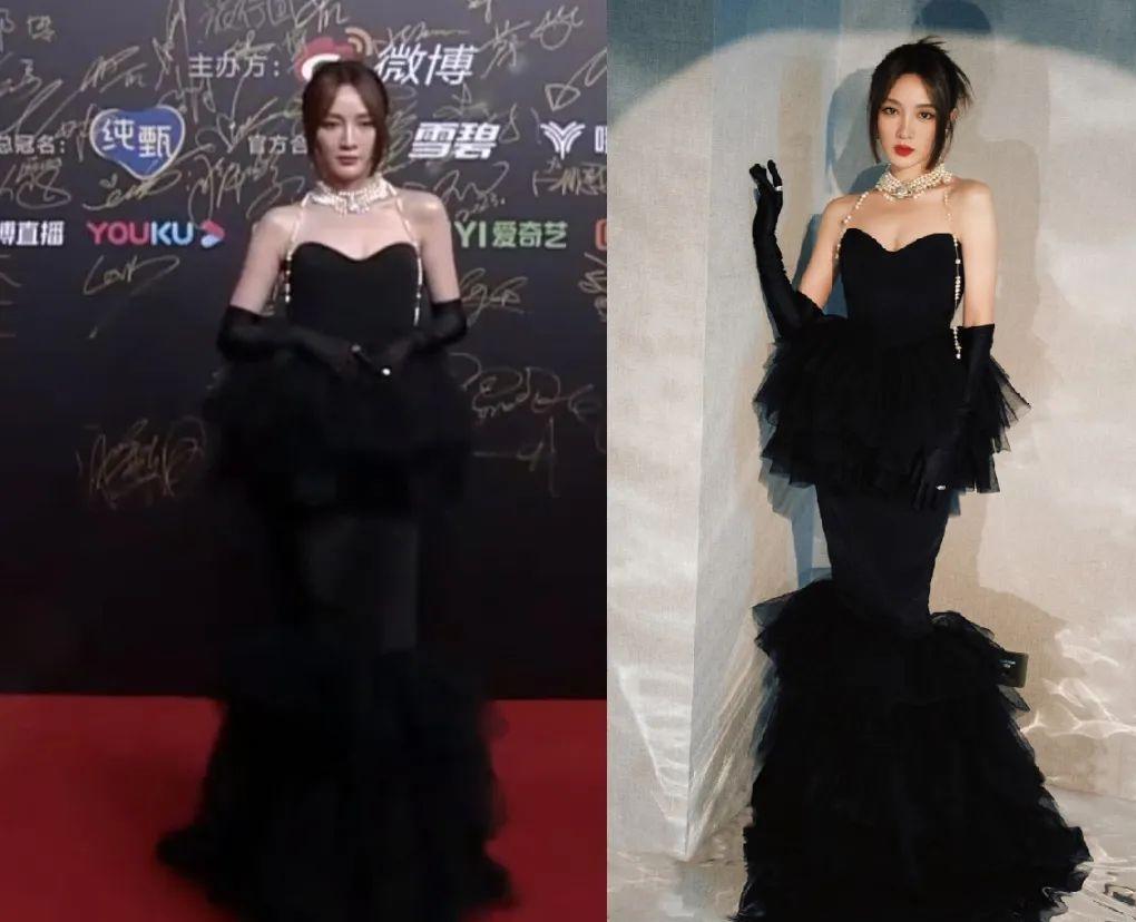 Weibo music festival red carpet exposure: Zhou Bichang is gorgeous but ...