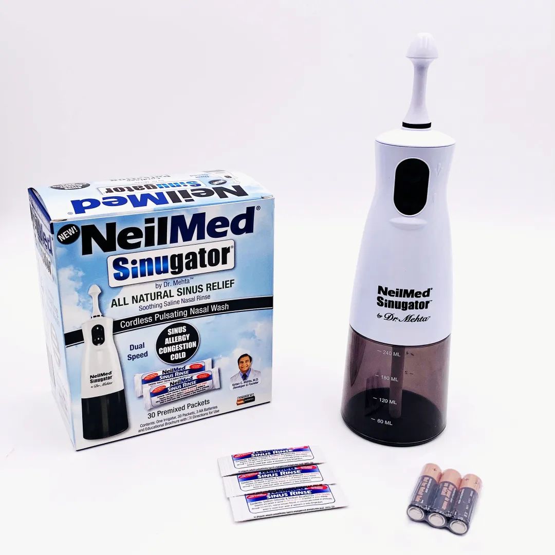 Double-pump pulse electric nasal washer, gentle and does not hurt the ...