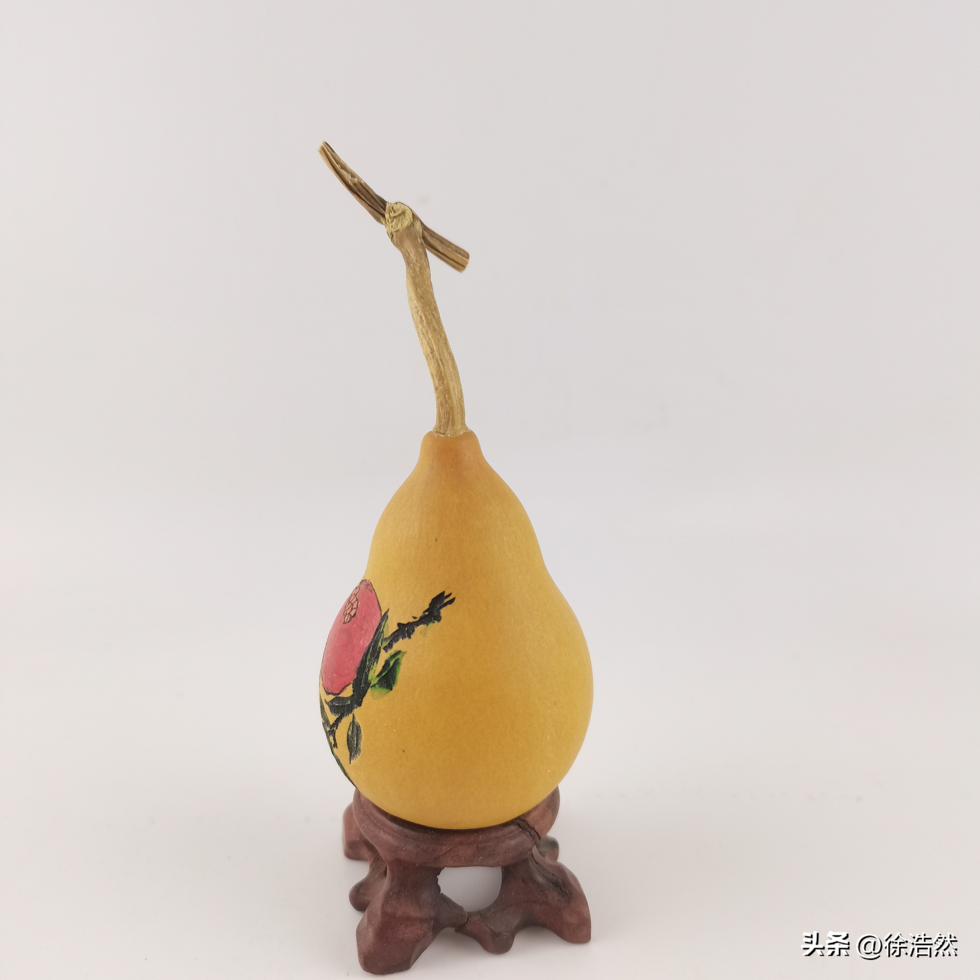 Fu Lu Shou gift the old man gourd workshop ink carved gourd craft - iNEWS