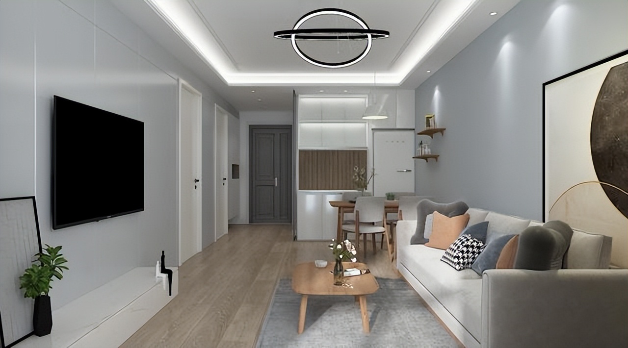 Sunac Zhenyuan 90 square meters Nordic style decoration renderings - iNEWS