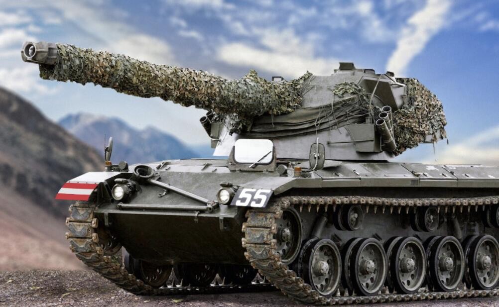 "Athletic in the tank"!Austrian SK-105 light tank, with fierce ...