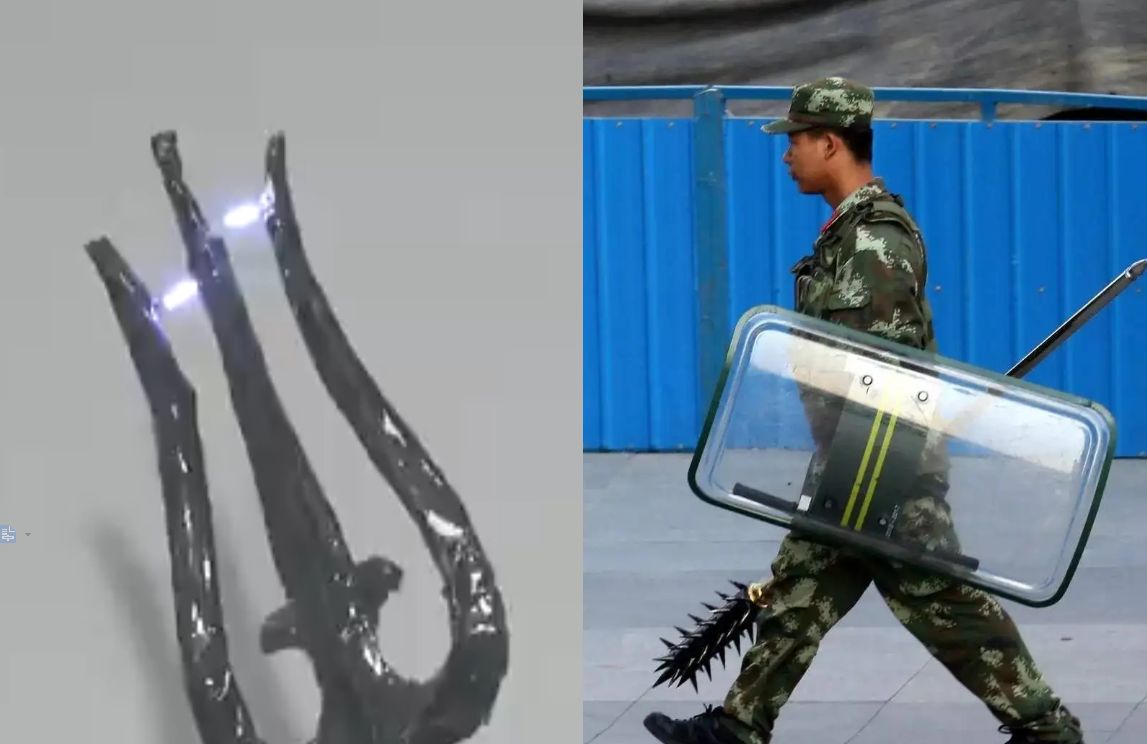 Electric shock trident VS mace, China and India cold weapon duel, why ...
