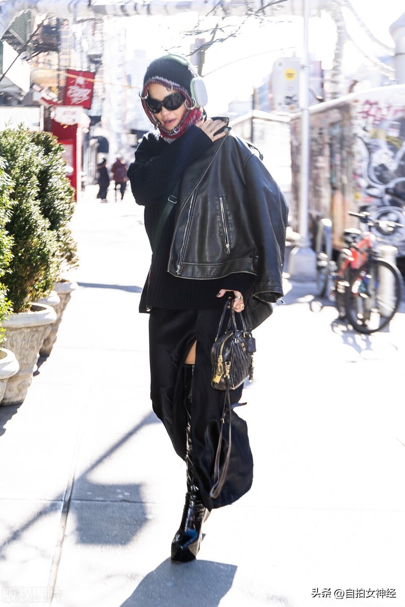Rita Ora Looks Cool in Black Leather Outfit in NYC - iNEWS