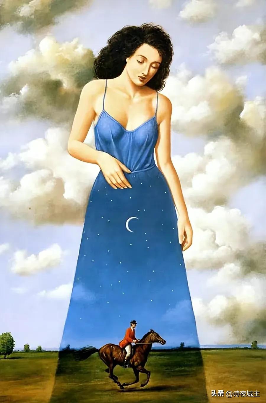 The plump and grotesque painting style of the oil painting of the woman ...
