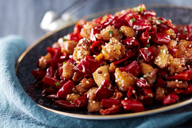 Home-cooked food: spicy chicken, delicious and spicy, with good texture ...