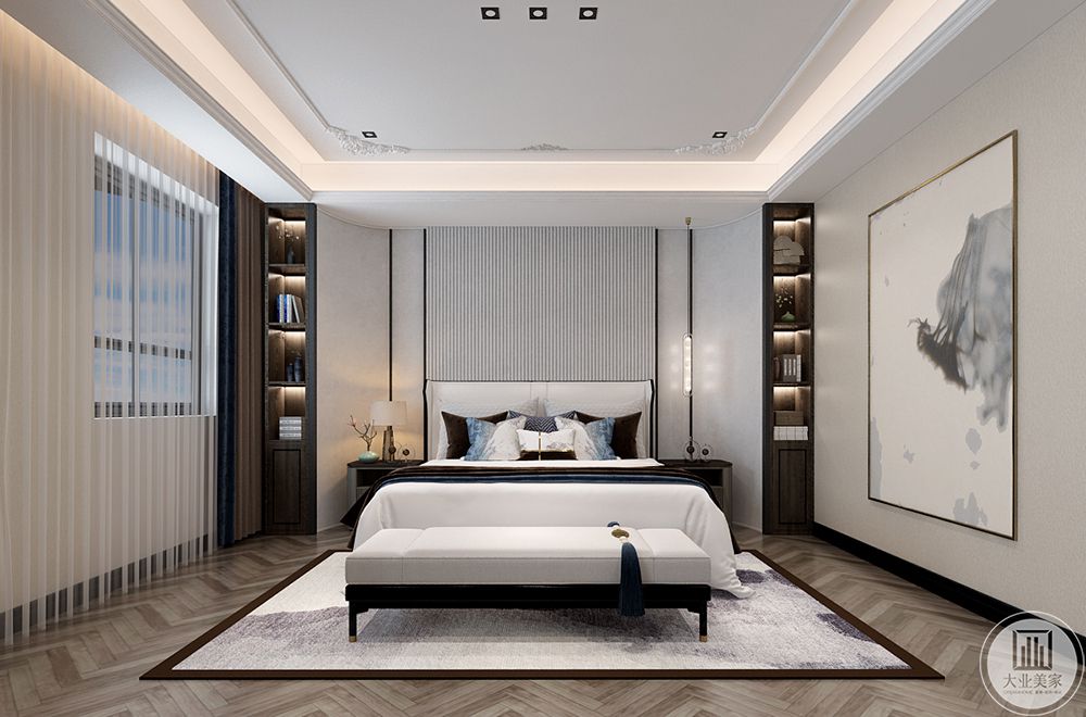 468 square meters of new Chinese style and the softness of wood to ...