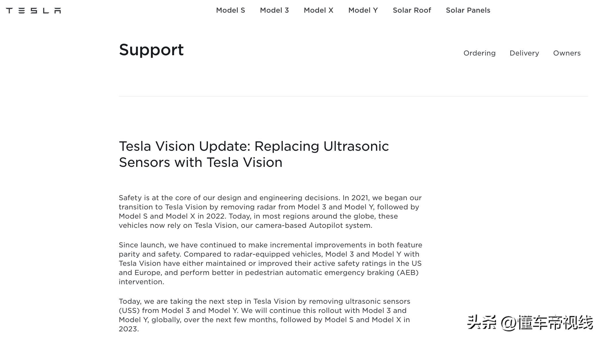 Tesla Announces: New Cars Will Remove "Ultrasonic Sensors" and Use Pure ...
