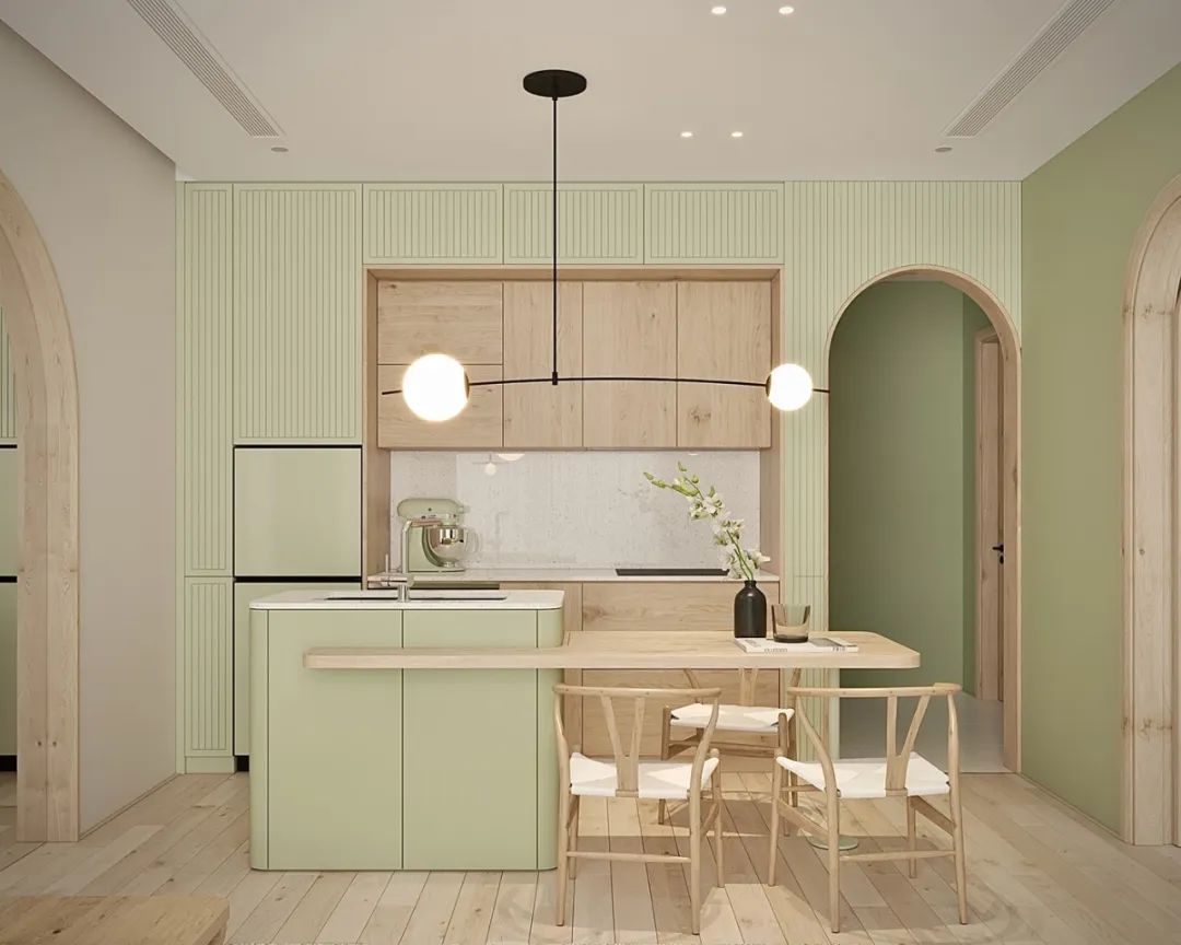 The apartment with only 45 square meters is arranged into 3 bedrooms ...